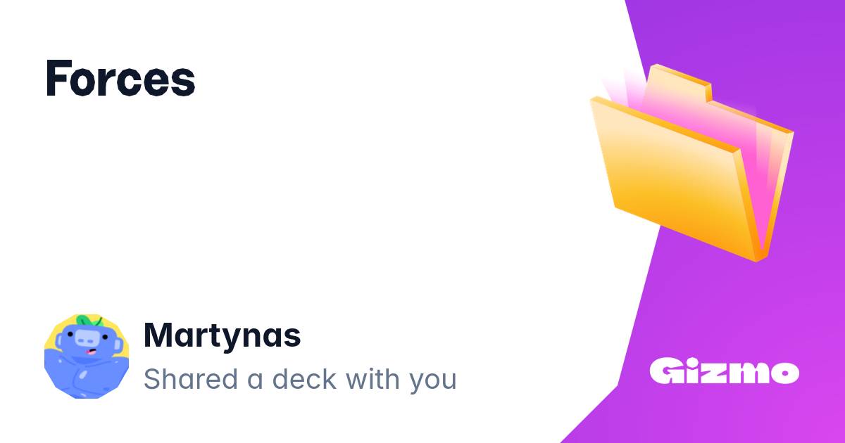 Forces | Flashcards