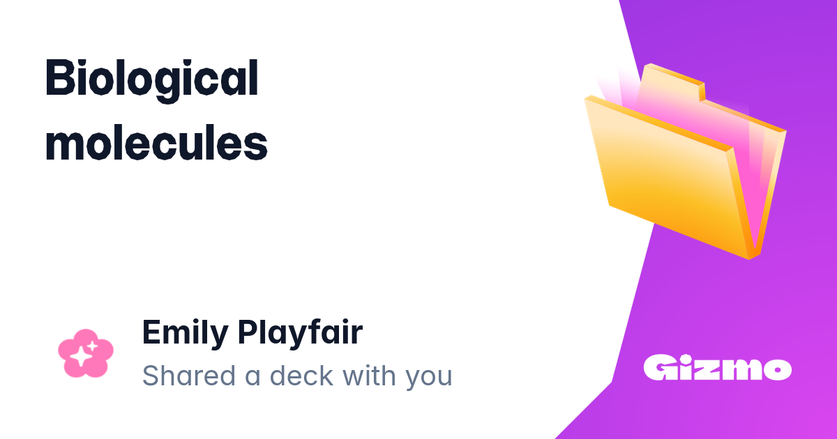 Biological Molecules | Flashcards