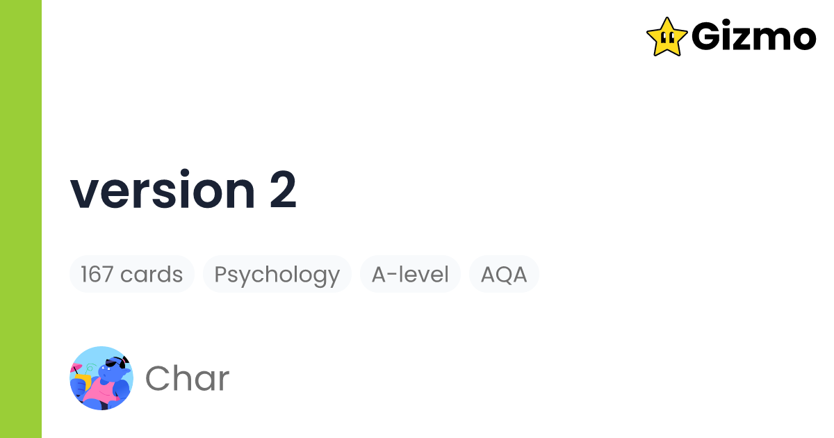 Version 2 Flashcards version-2-flashcards
