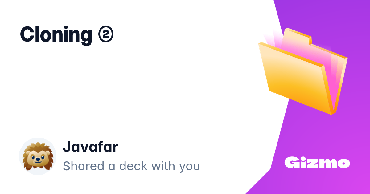 Cloning (2) | Flashcards