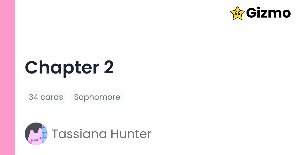 Chapter 2 | Flashcards