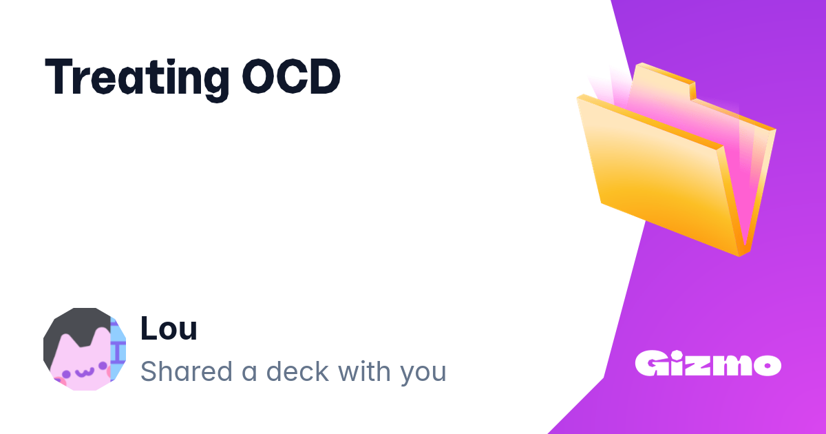 Treating Ocd | Flashcards