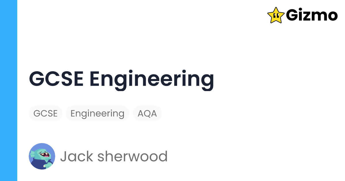Gcse Engineering | Flashcards
