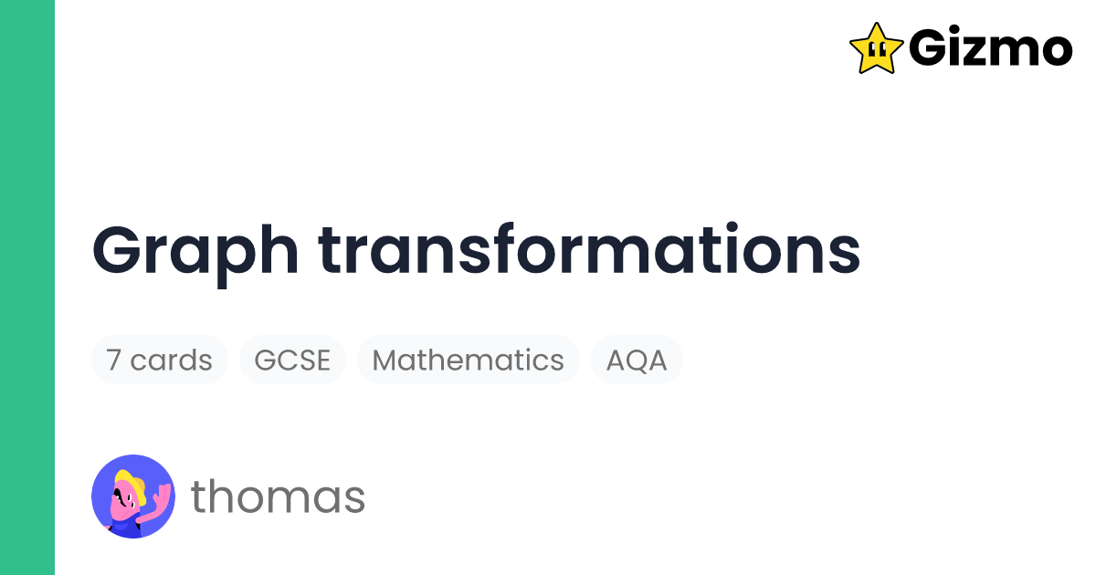 Graph Transformations | Flashcards