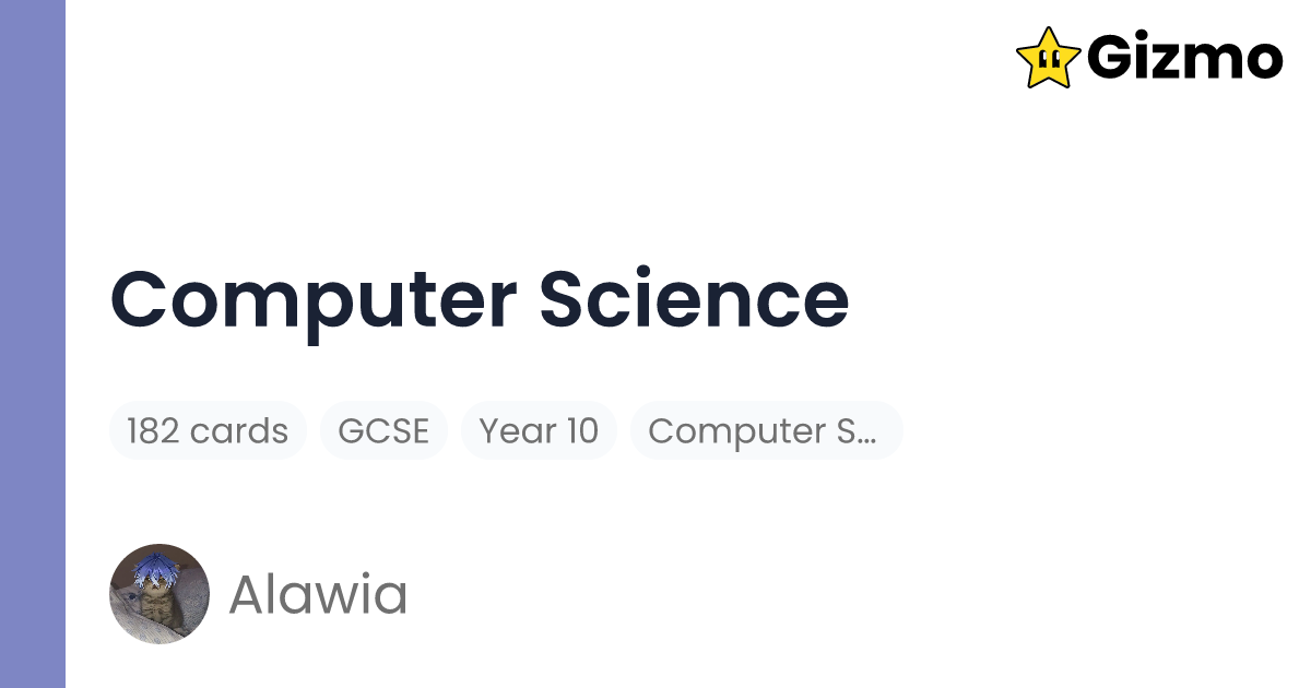 Computer Science | Flashcards