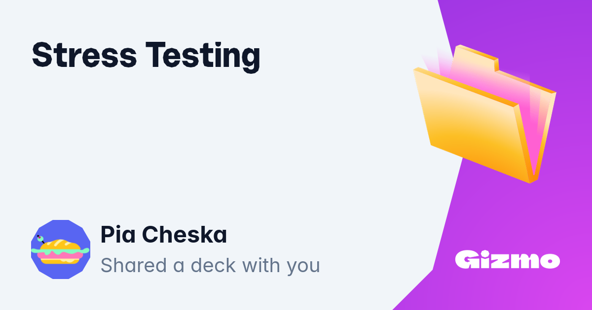Stress Testing | Flashcards