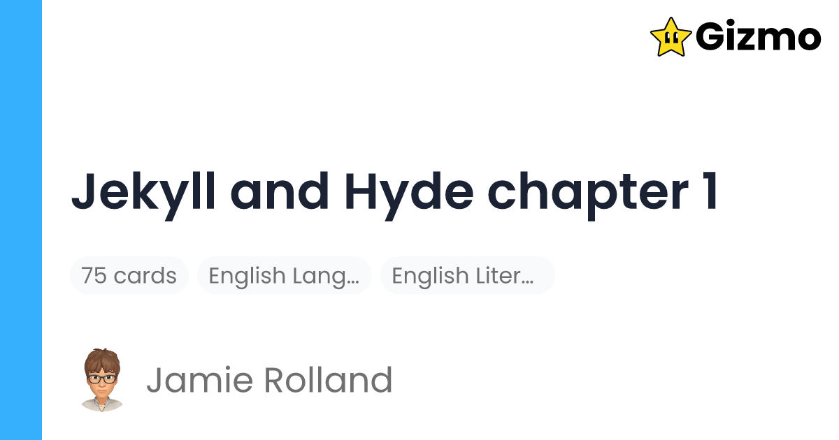 Jekyll and Hyde Chapter 1 | Flashcards