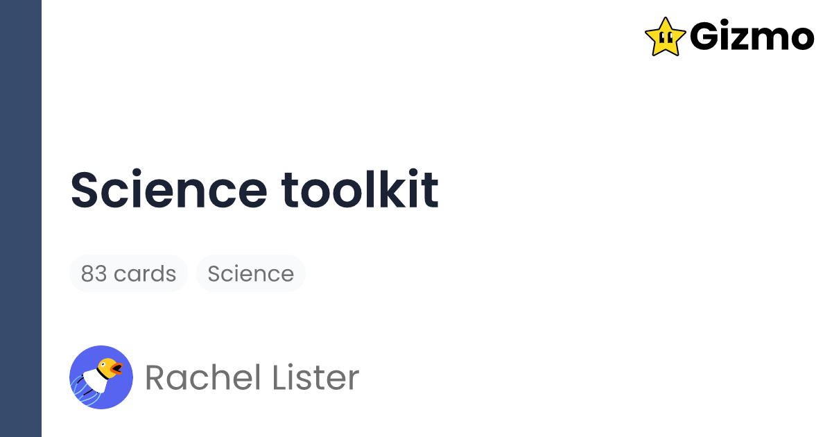Science Toolkit | Flashcards