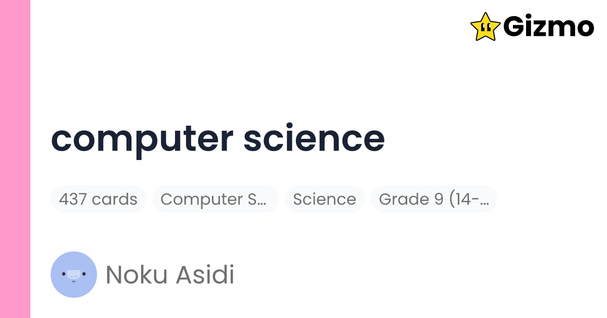 Computer Science | Flashcards