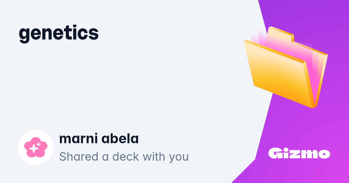 Genetics | Flashcards