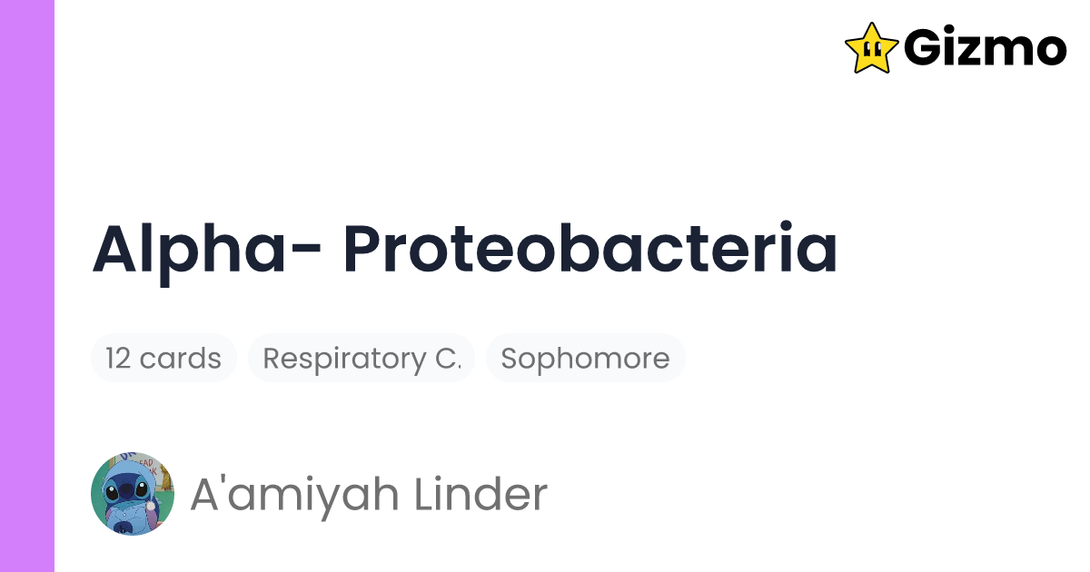 Alpha- Proteobacteria | Flashcards