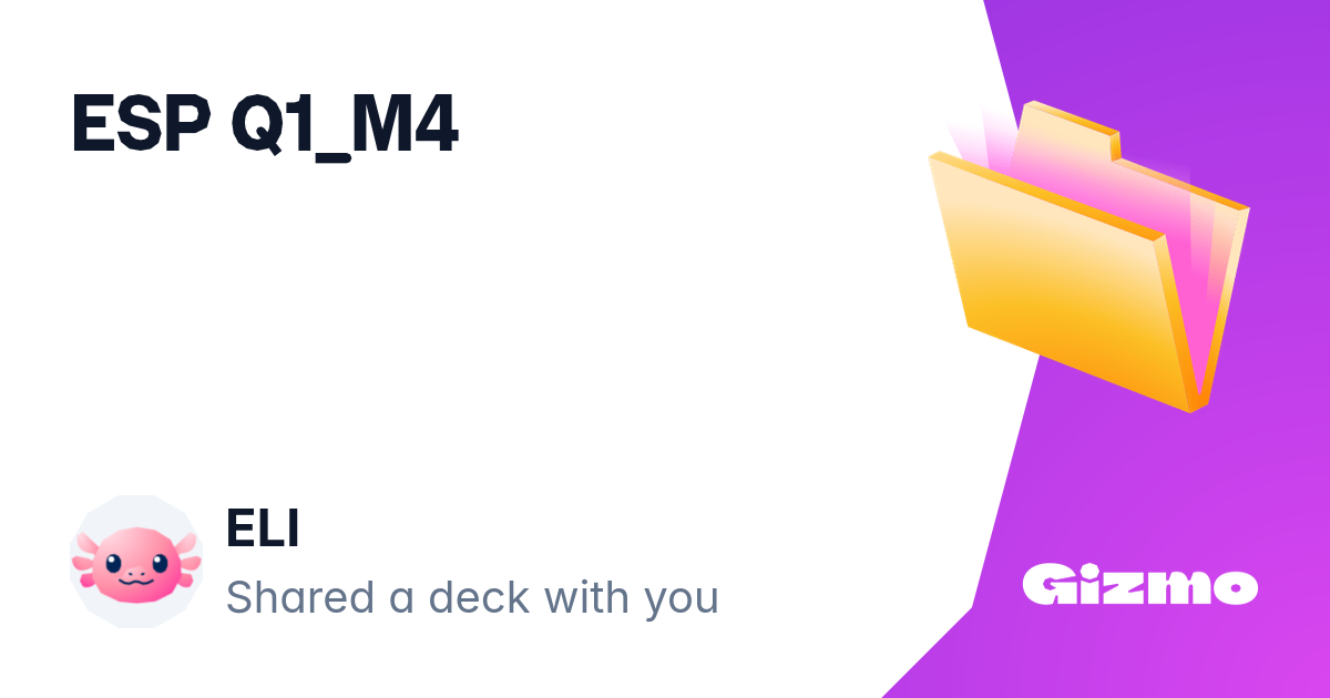Esp Q1_m4 | Flashcards