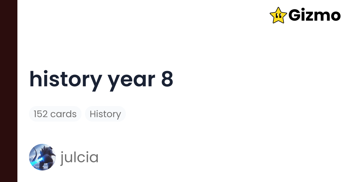 History Year 8 | Flashcards