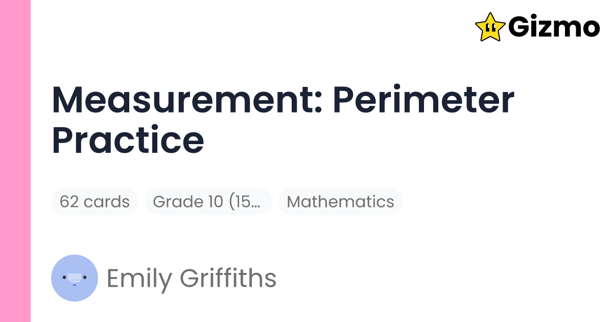 Measurement: Perimeter Practice | Flashcards