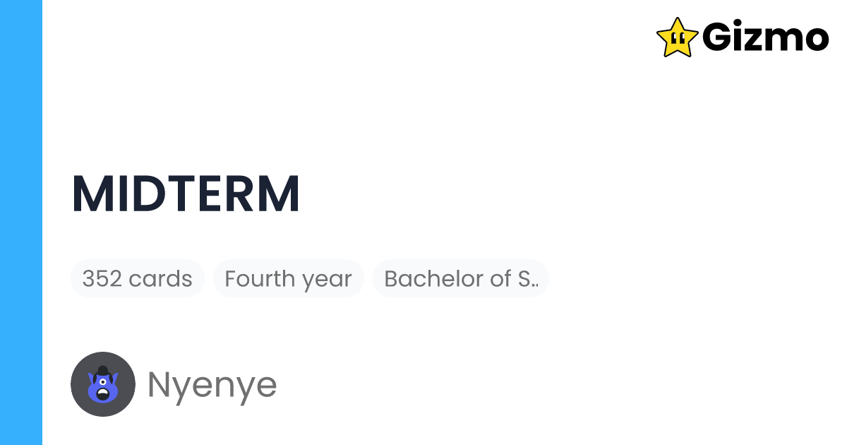 Midterm | Flashcards