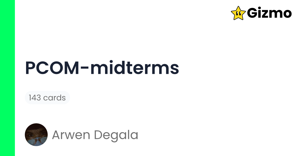 Pcom-midterms | Flashcards
