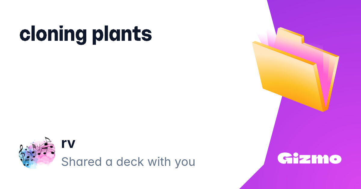 Cloning Plants | Flashcards