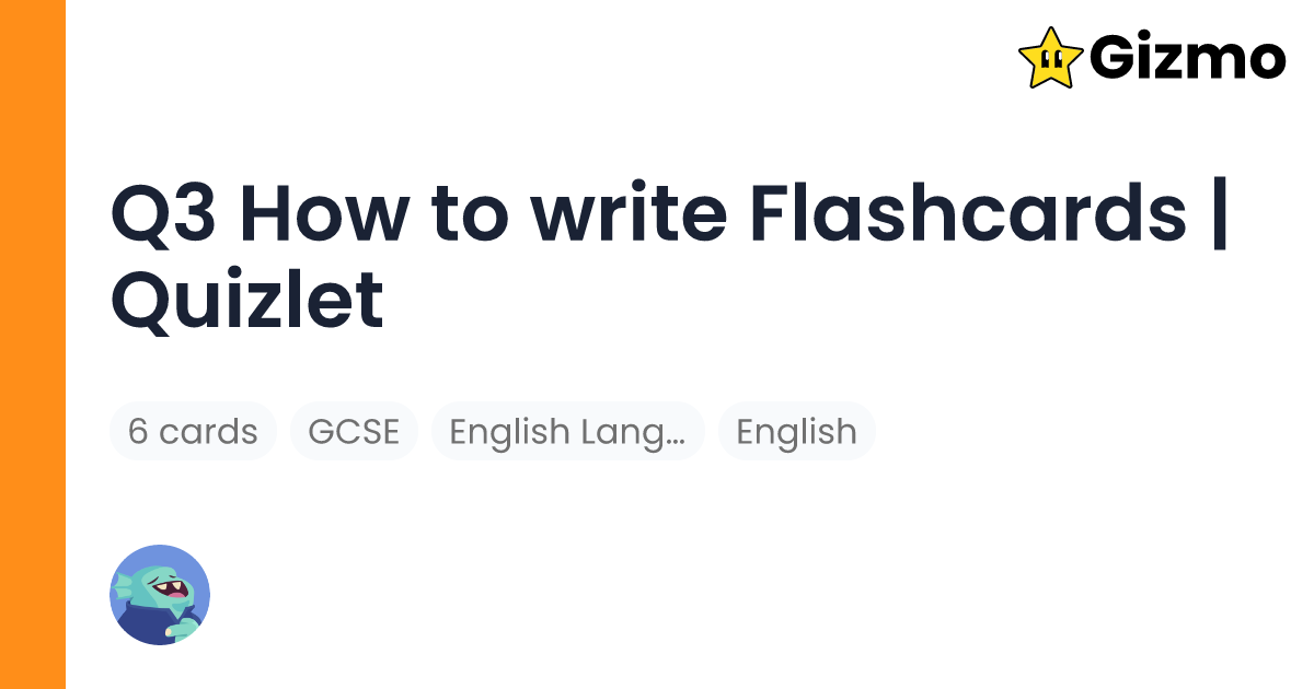 Q3 How to Write | Flashcards