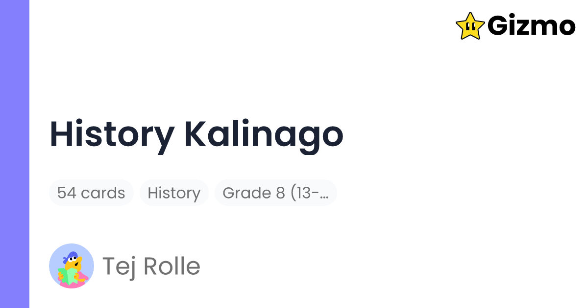 History Kalinago | Flashcards