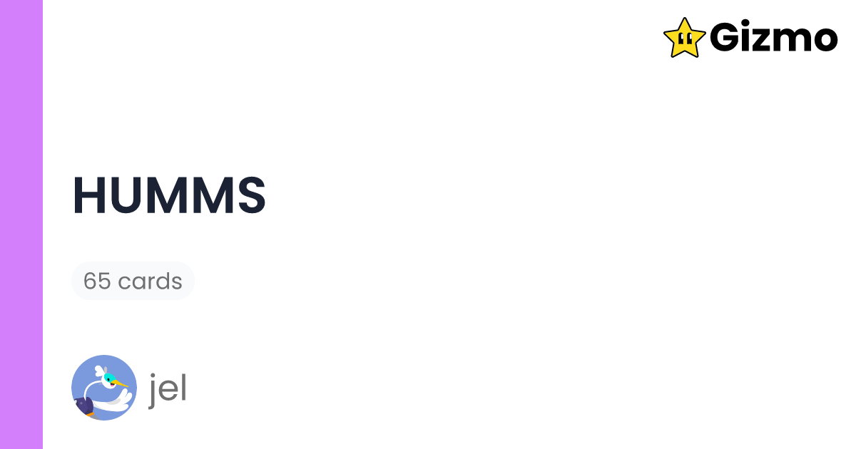 Humms | Flashcards
