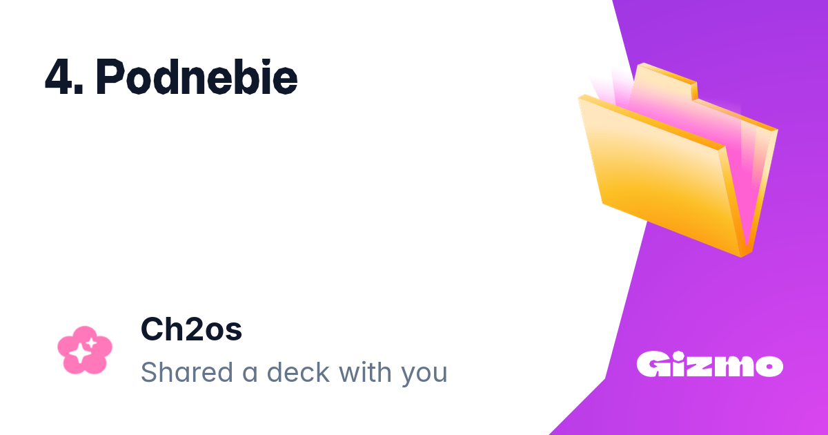 4. Podnebie | Flashcards