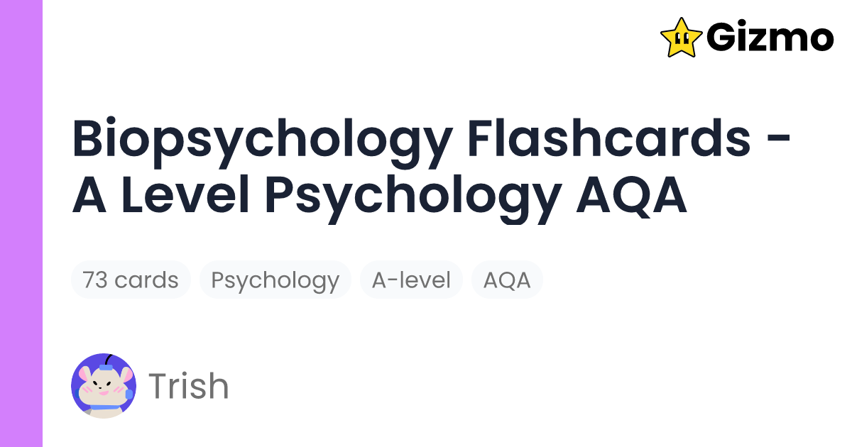 Biopsychology Flashcards - a Level Psychology Aqa | Flashcards