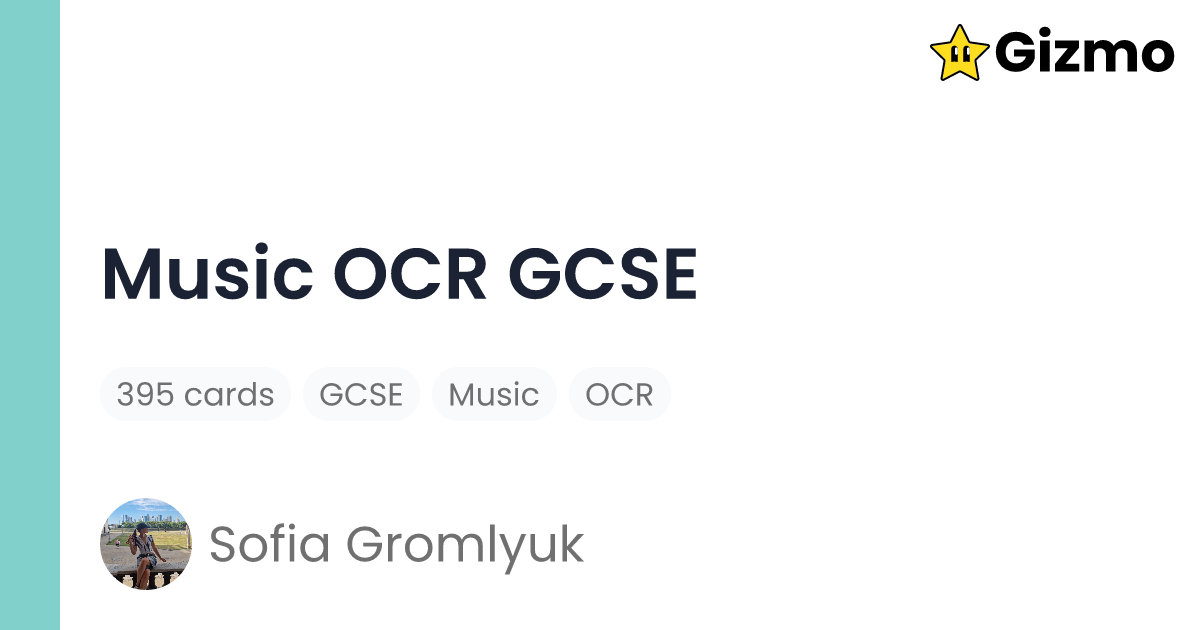 Music Ocr Gcse | Flashcards