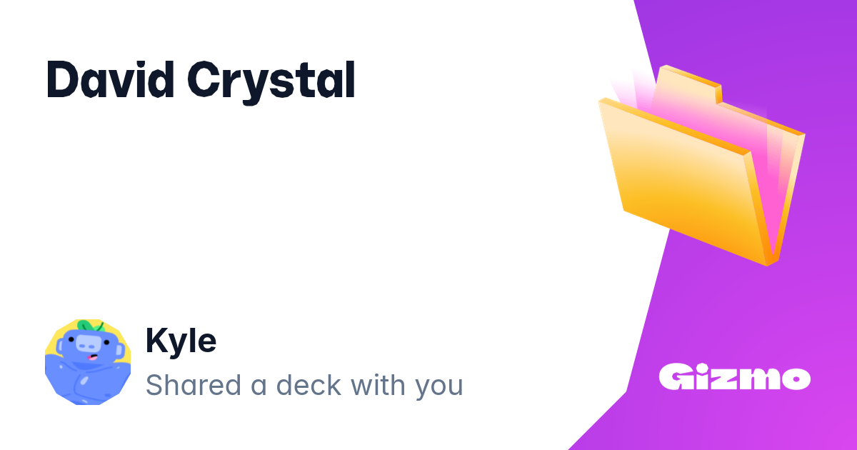 David Crystal | Flashcards