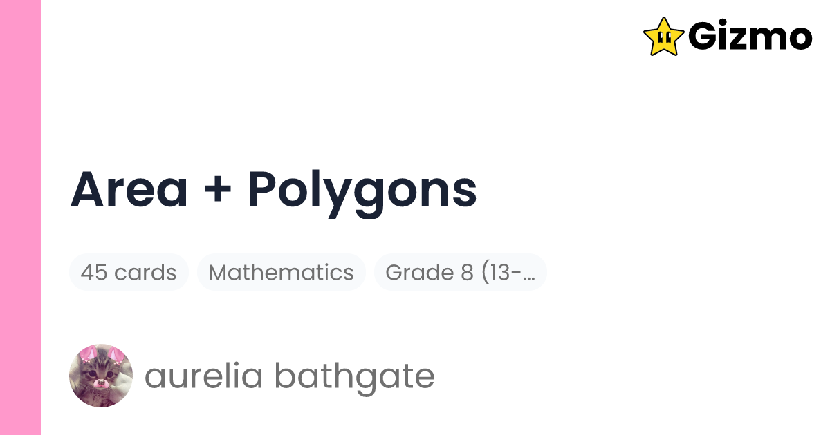 Area + Polygons | Flashcards