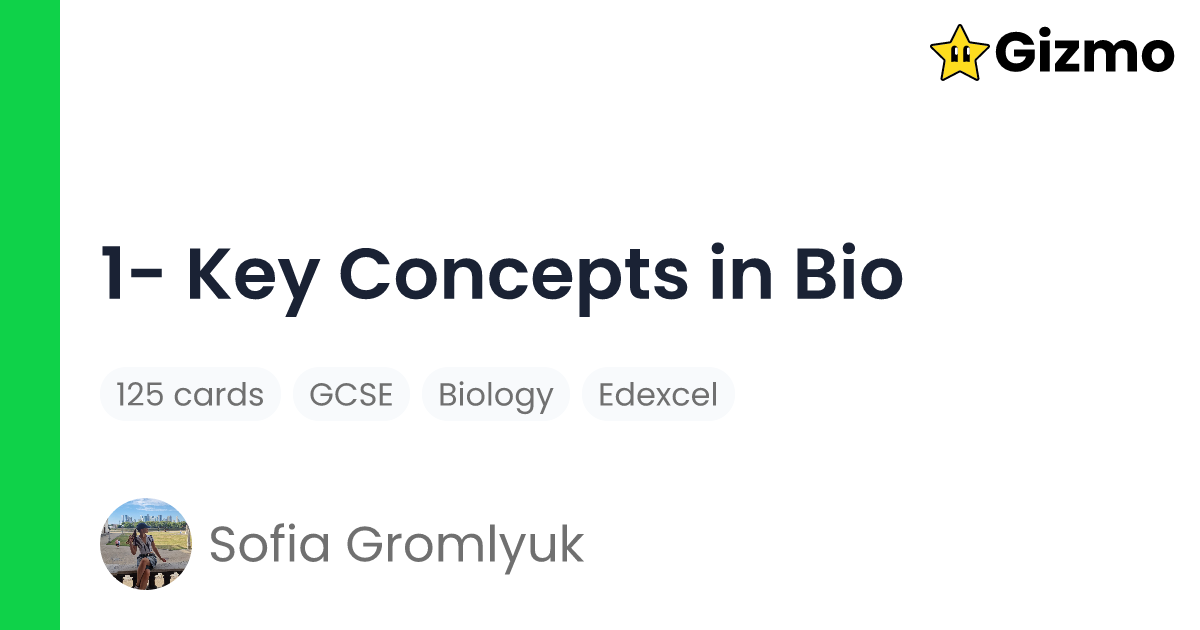 1- Key Concepts in Bio | Flashcards