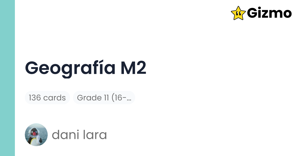 Geografía M2 | Flashcards