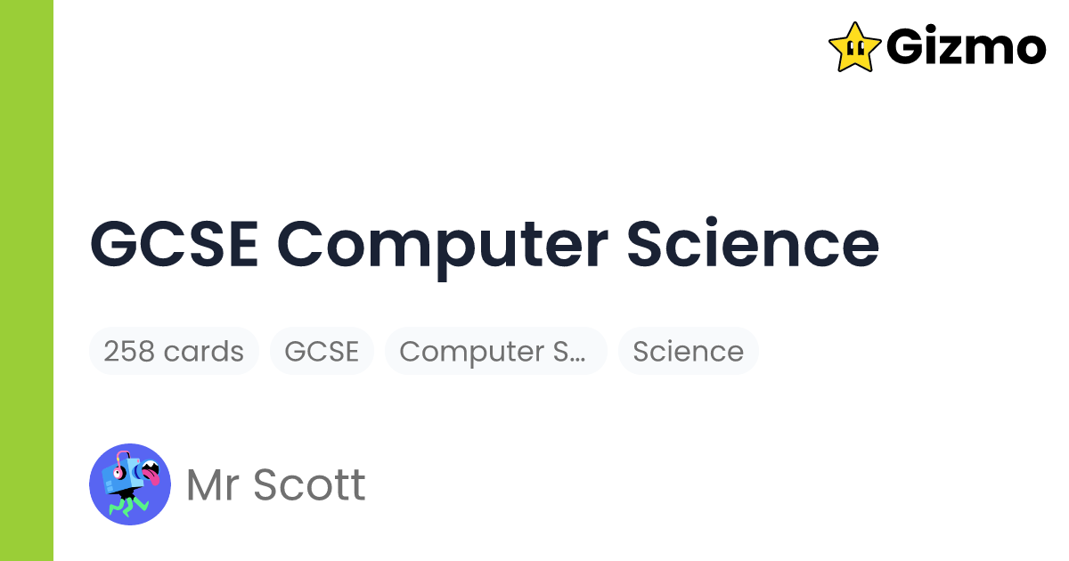 Gcse Computer Science | Flashcards