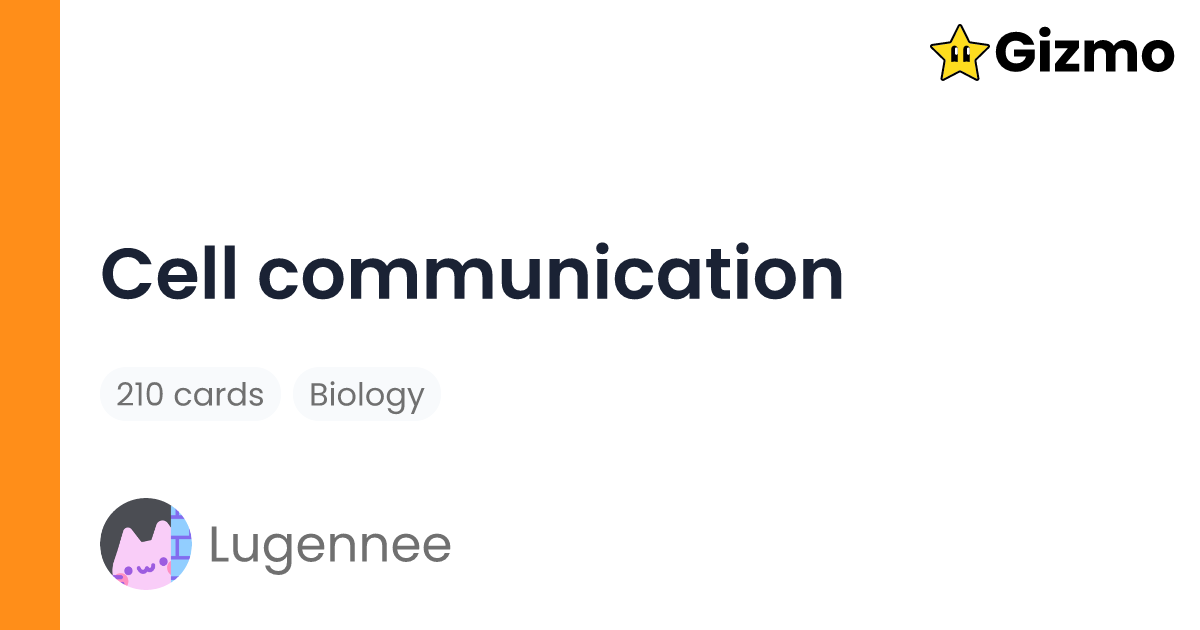 Cell Communication | Flashcards