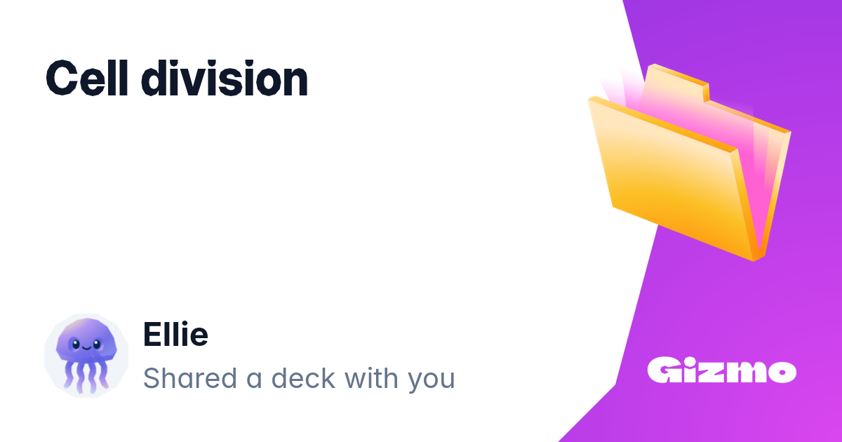 Cell Division | Flashcards