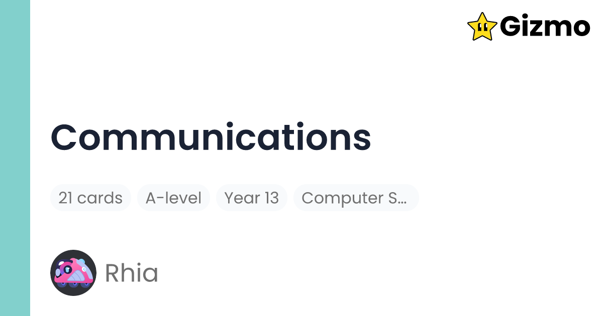 Communications | Flashcards