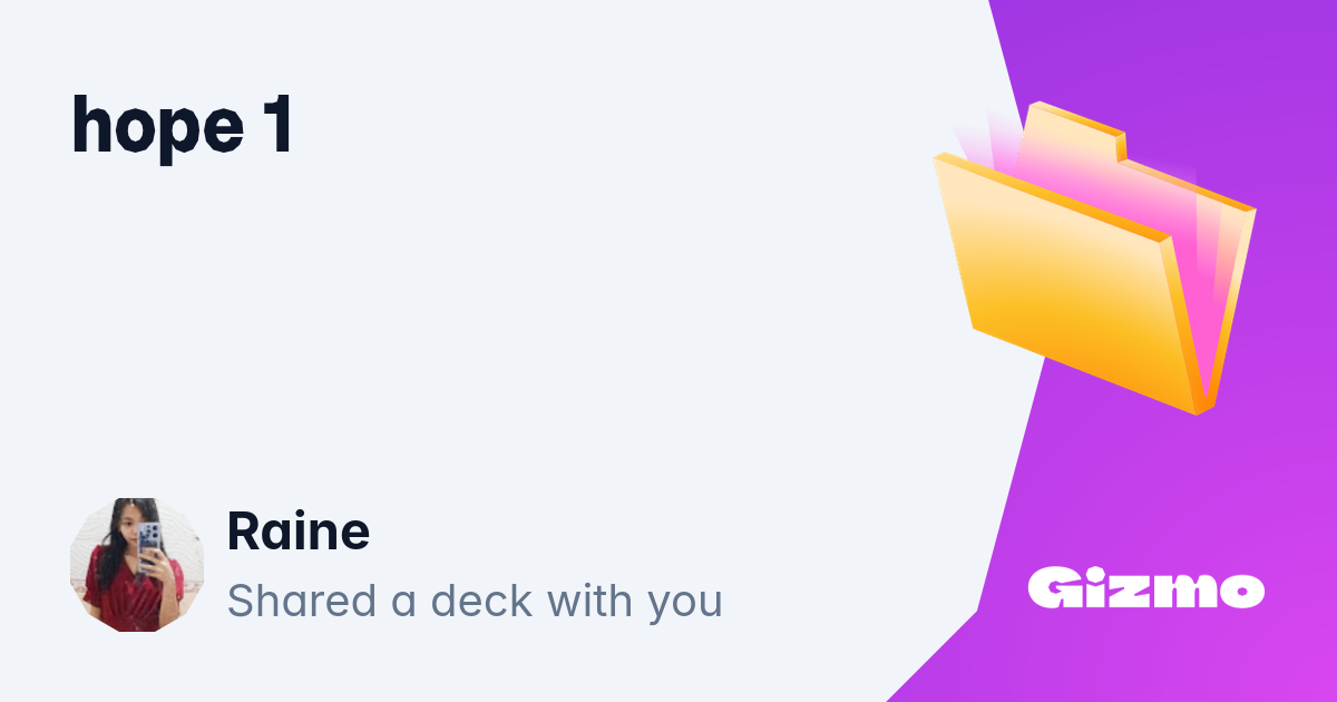 Hope 2 | Flashcards