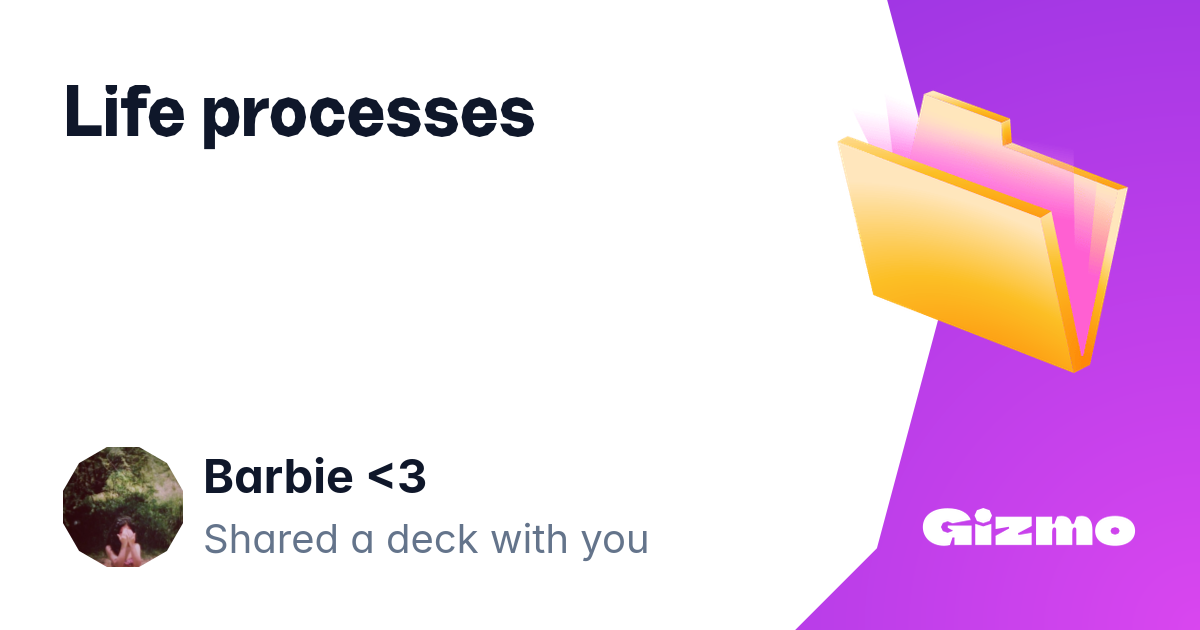 Life Processes | Flashcards