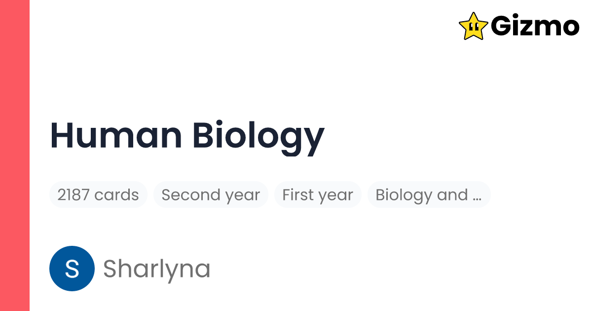 Human Biology | Flashcards