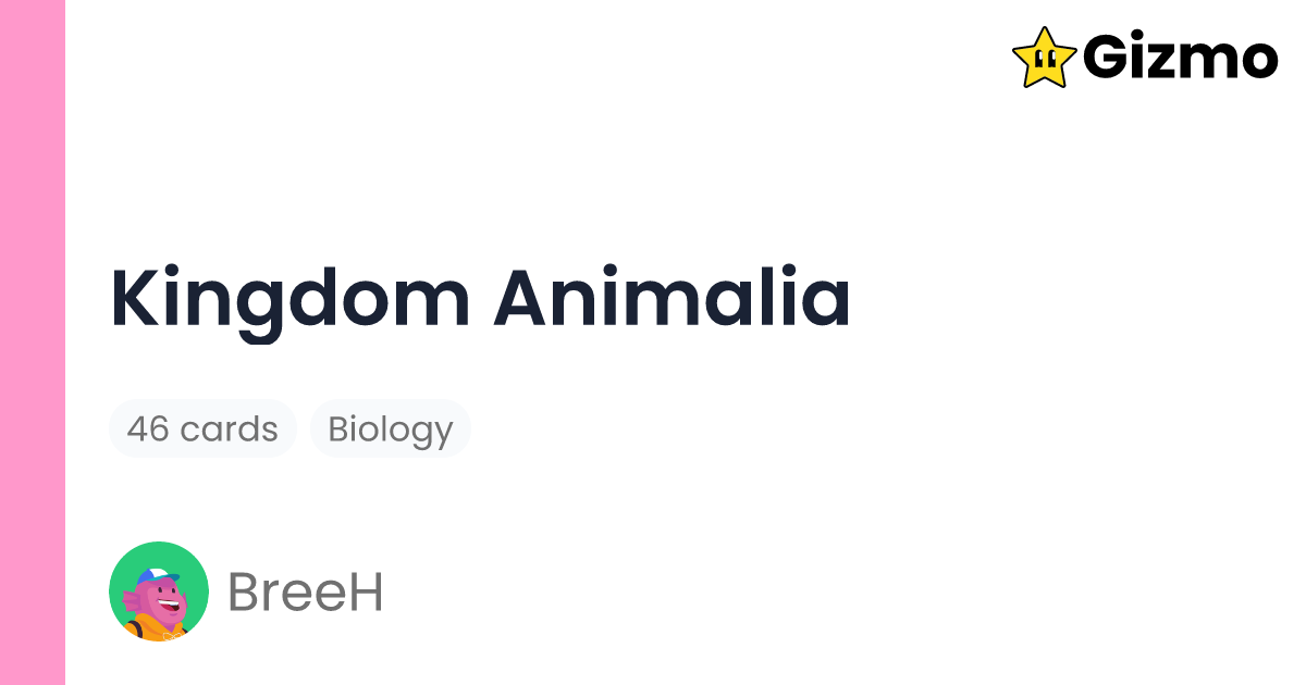 Kingdom Animalia | Flashcards