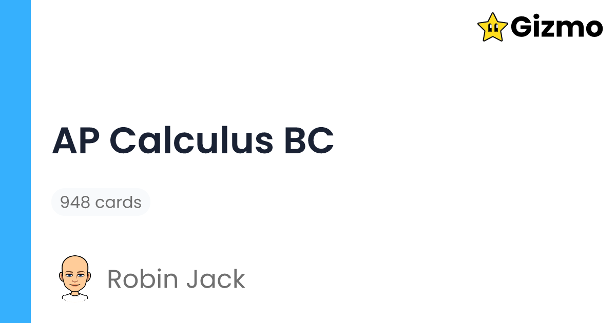 Ap Calculus Bc | Flashcards
