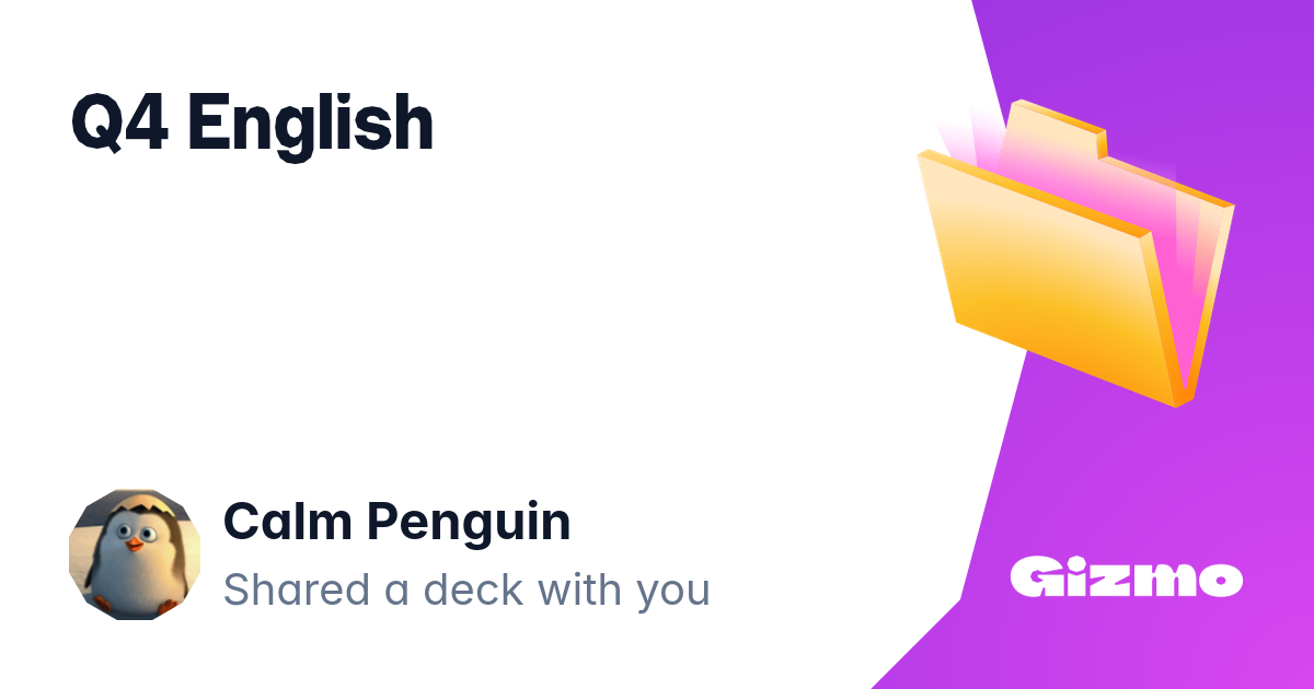 Q4 English Flashcards q4-english-flashcards