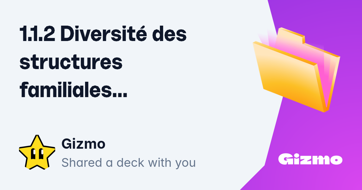 1.1.2 Diversité Des Structures Familiales Contemporaines | Flashcards