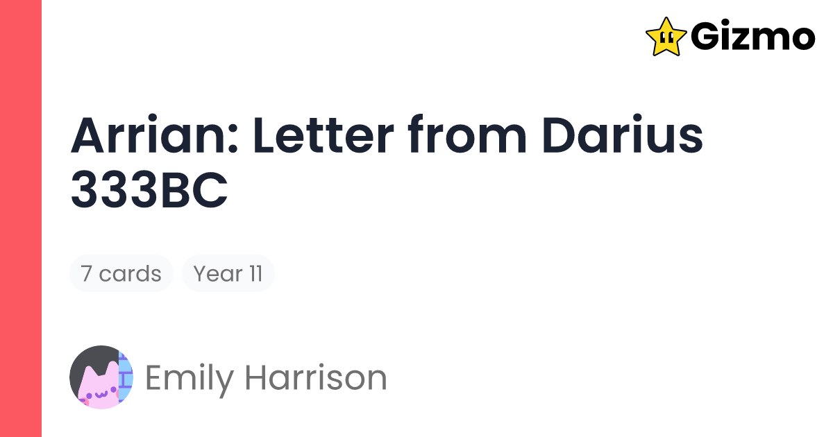 Arrian: Letter from Darius 333bc | Flashcards