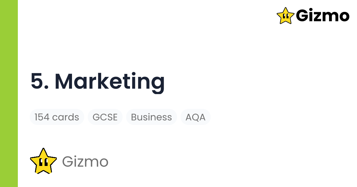 5. Marketing | Flashcards