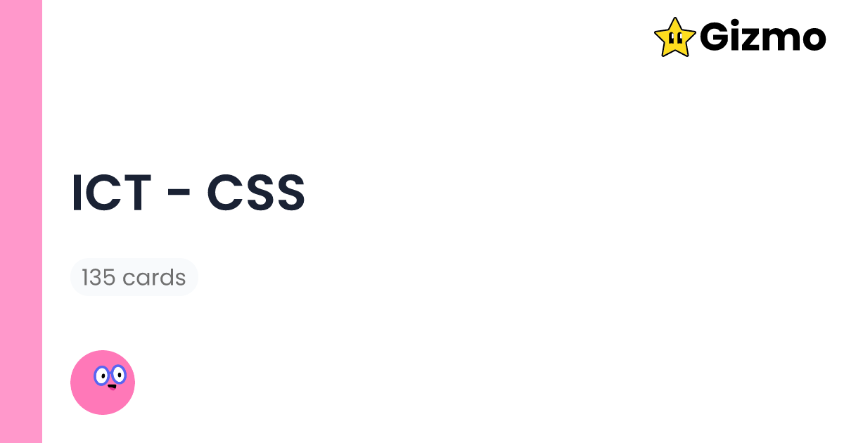 Ict - Css | Flashcards