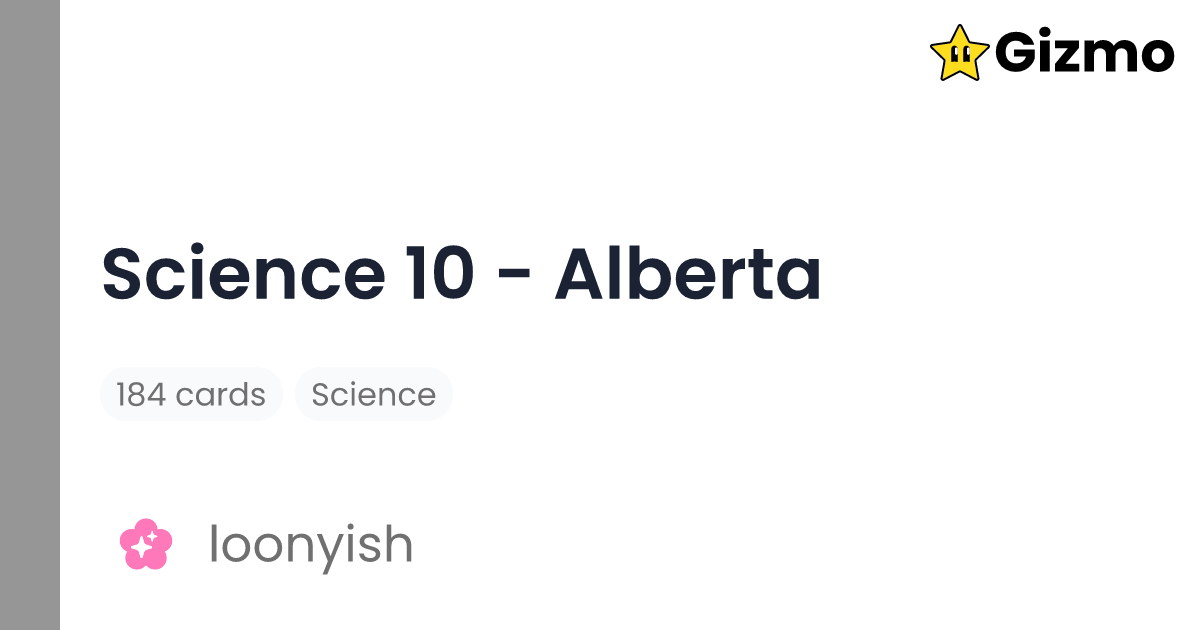 Science 10 - Alberta | Flashcards