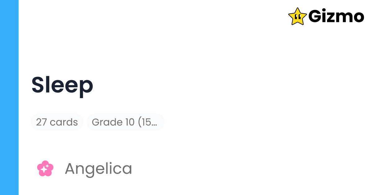 Sleep | Flashcards