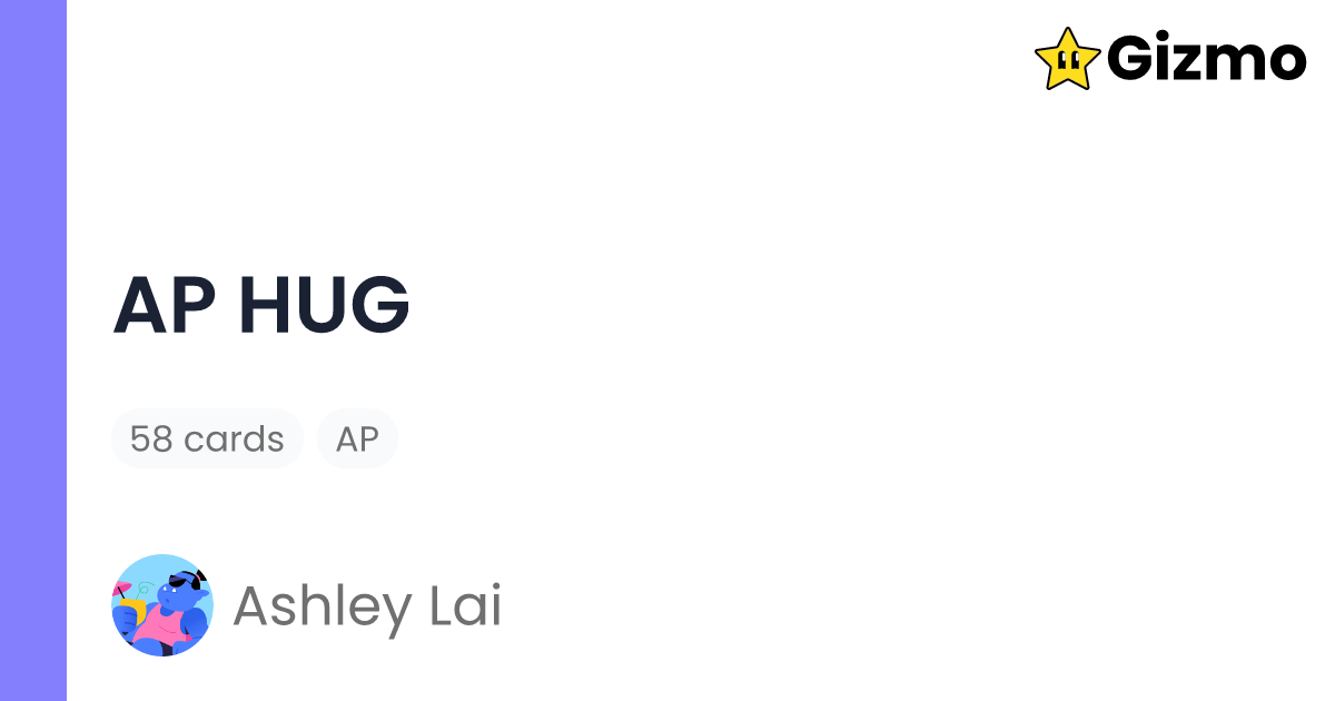 Ap Hug | Flashcards