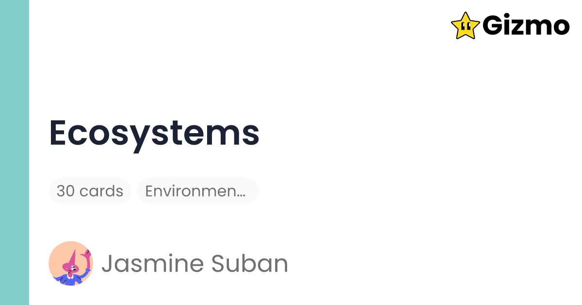 Ecosystems | Flashcards
