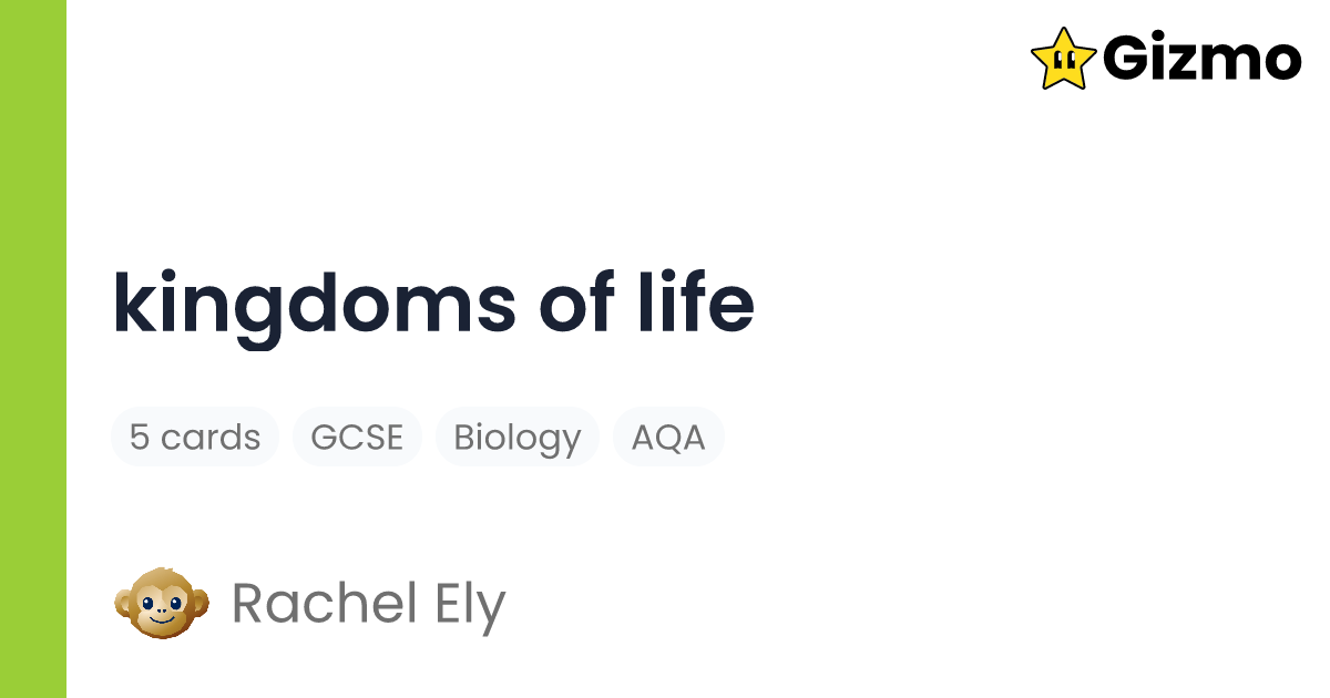 Kingdoms Of Life | Flashcards